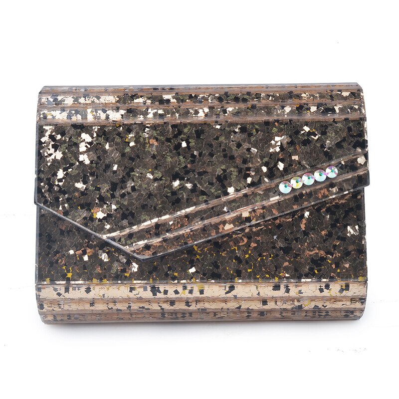 Luxury Acrylic Clutch Bride's Sparkling Evening Cl... – Grandado