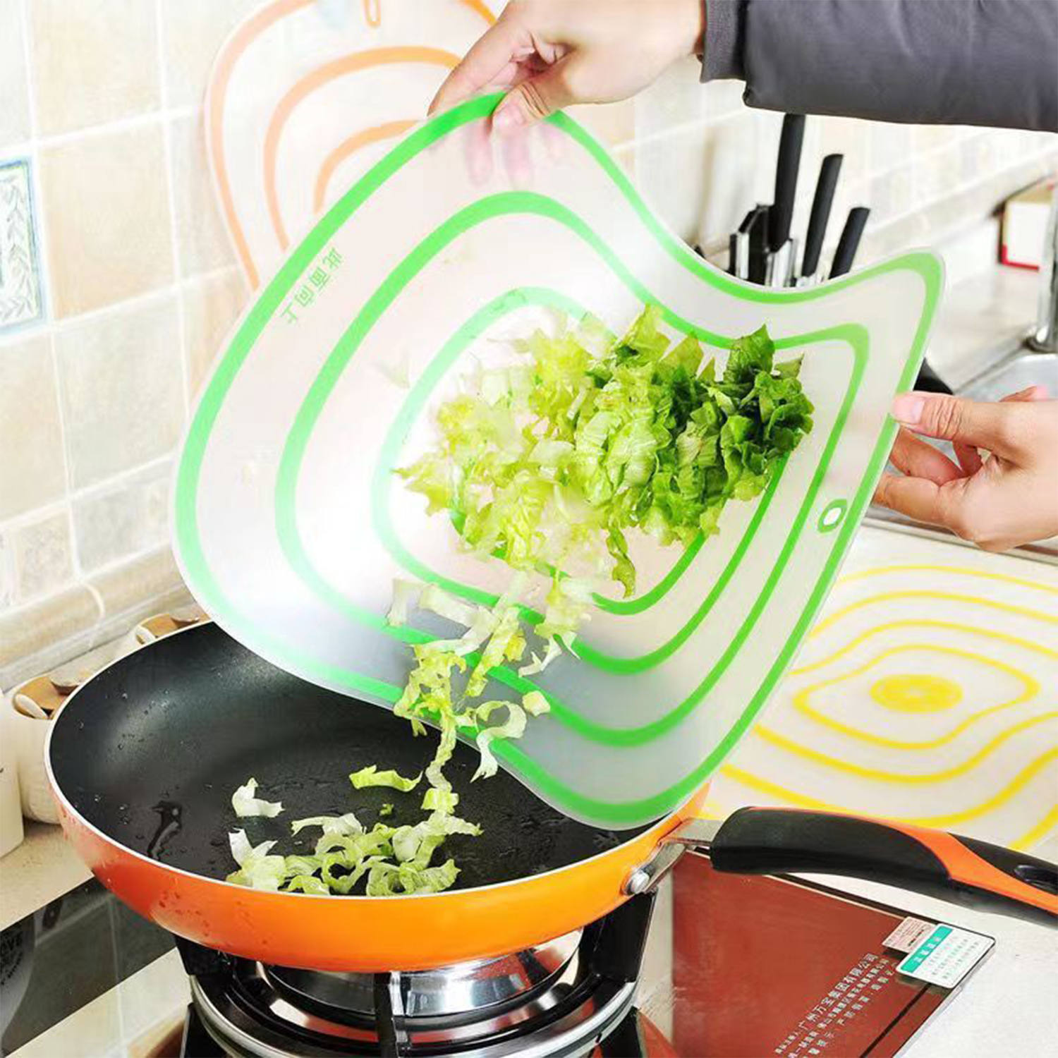 Non-slip Cutting Board Flexible Clear Plastic Chop... – Vicedeal