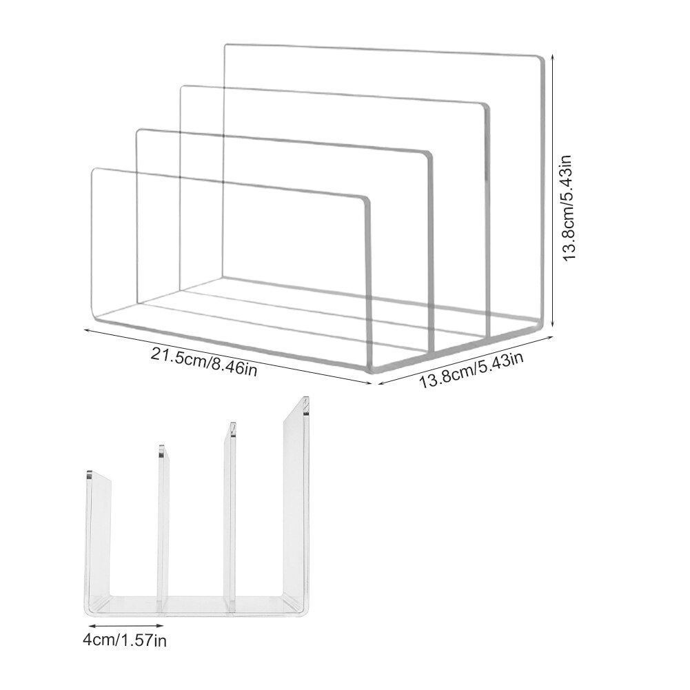 Desktop Document Holder Magazine Clear Acrylic Fol... – Grandado