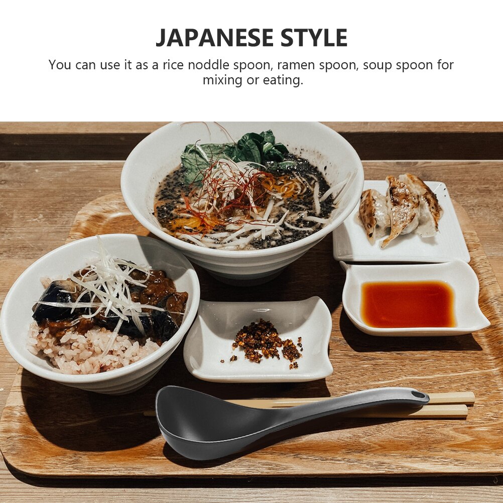 3pcs Japanese Style Long Handle Spoons Plastic Ram... – Grandado