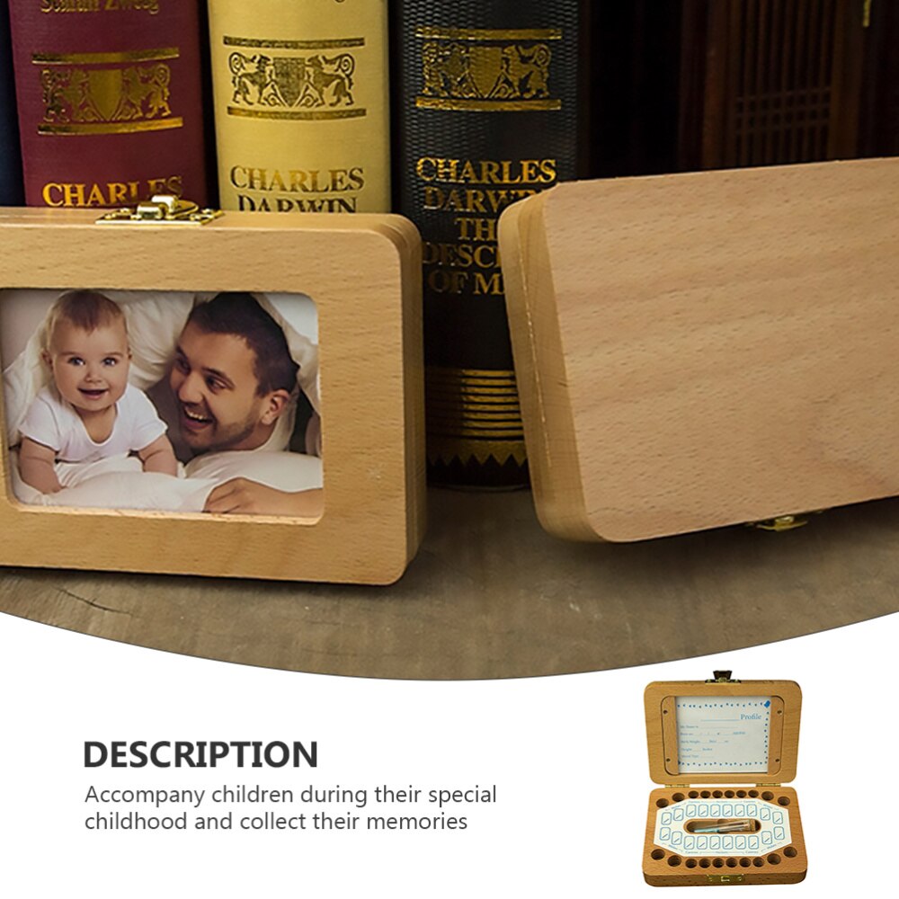 1 Set of Baby Teeth Keepsake Box Wooden Deciduous ... – Grandado