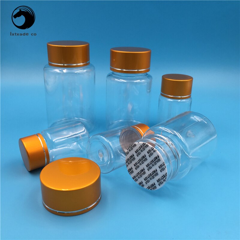 50 100 200 ML Empty Clear Pill Plastic Bottles Gol... – Grandado