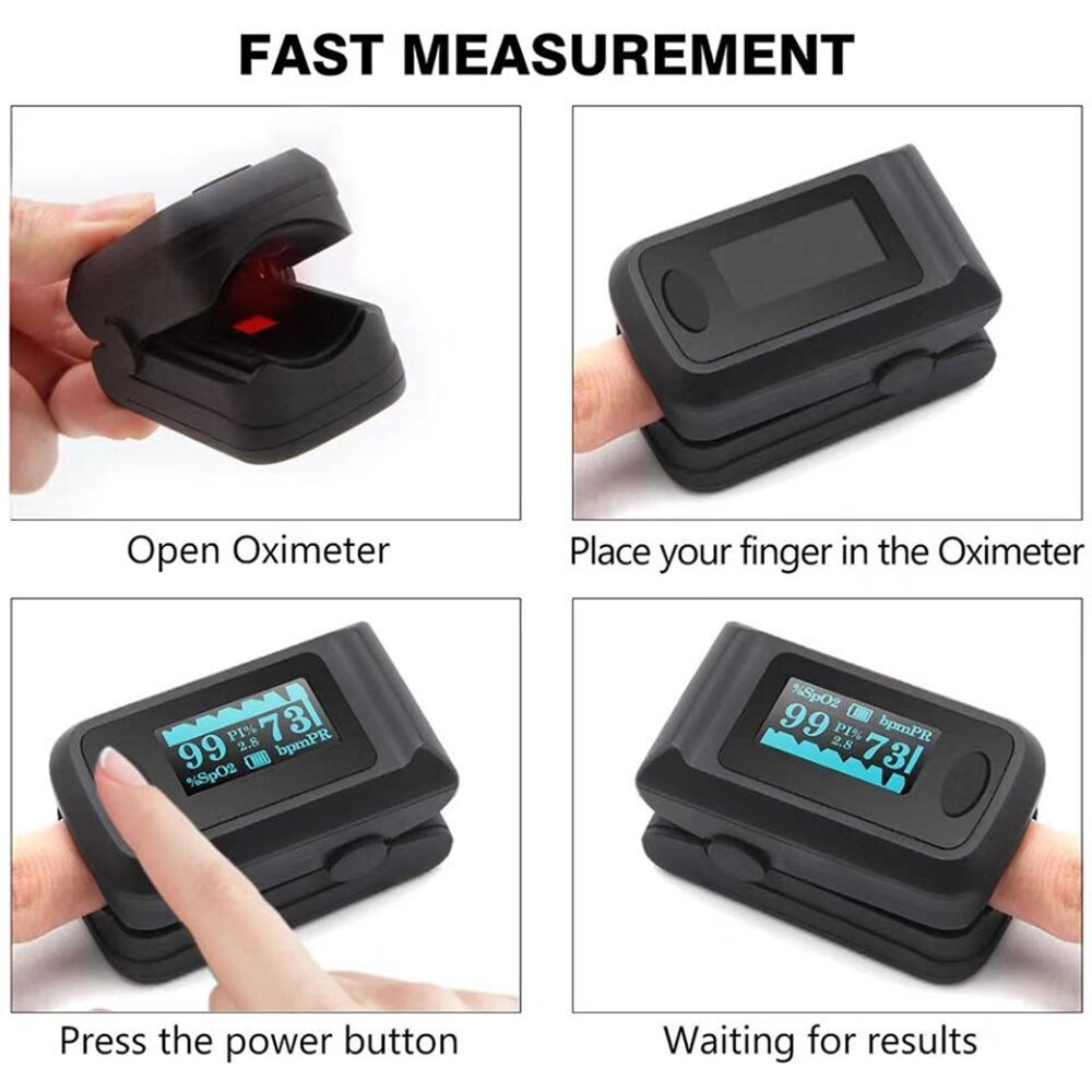 Portable Finger Oximeter oled Pulse Oximeter Oxyge... – Vicedeal