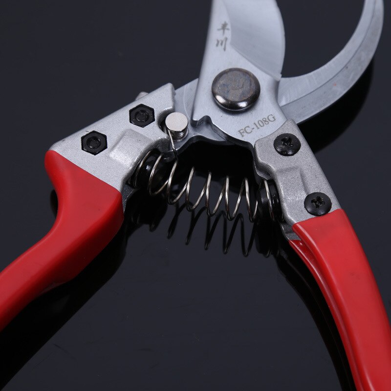 210mm Pruners with Red Aluminum Handle Carbon Stee... – Vicedeal