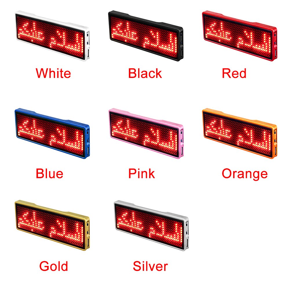 Badge Business Card Mini Event LED Name Tag Party ... – Vicedeal