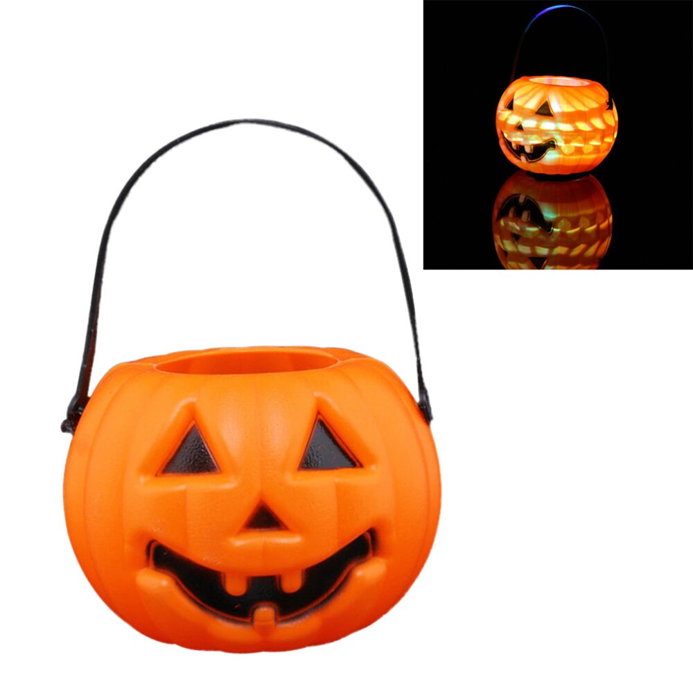 Portable Pumpkin Lanterns Candy Jar LED Lantern Li... – Vicedeal