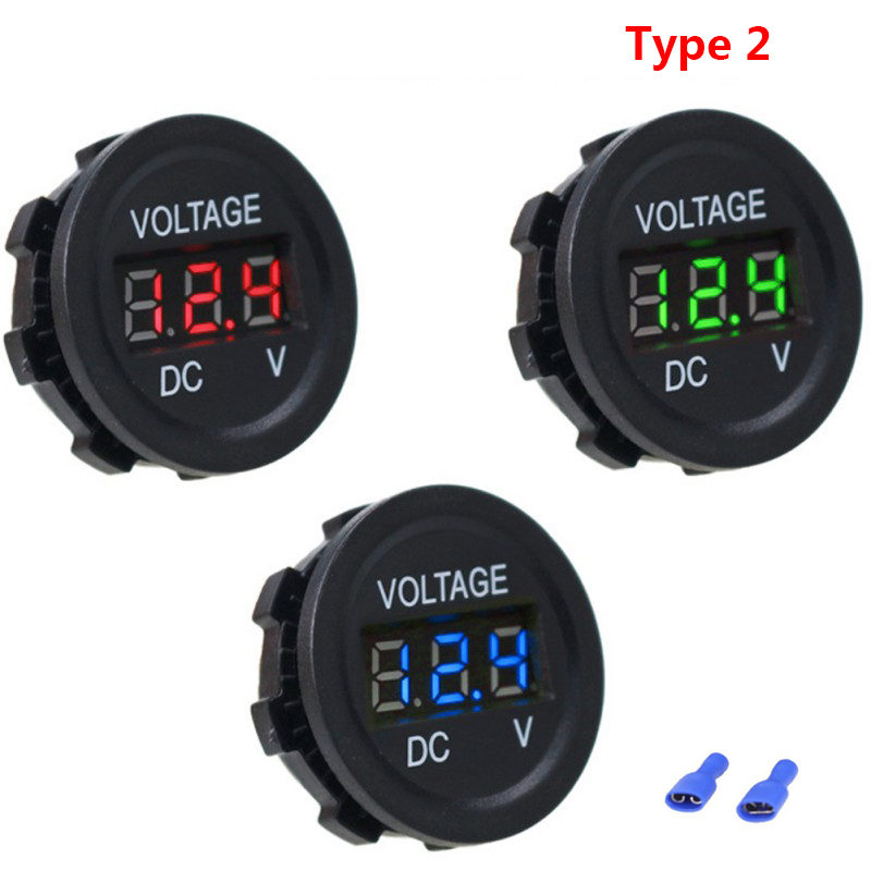 Battery led digital Panel Waterproof voltmeter for... – Vicedeal