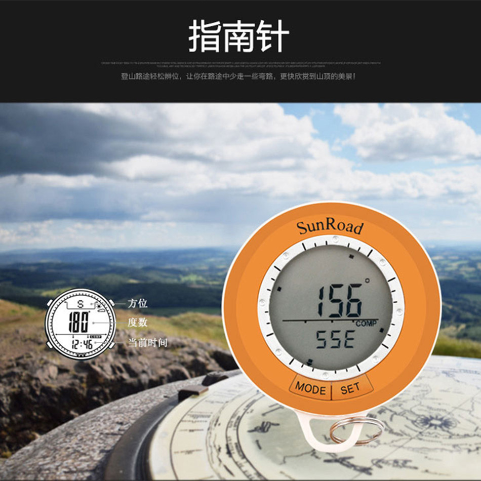 SR108S Mini LCD Digitale Stappenteller Oranje Hoog... – Grandado