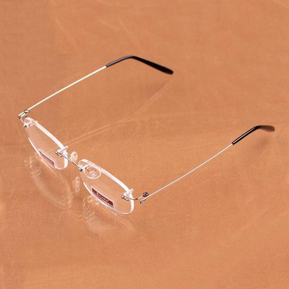 Unisex Ultra Light Spring Leg Glasses Frameless Re... – Grandado