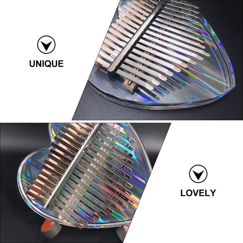 1 Set Acrylic Kalimba Piano 17 Keys Thumb Piano Mi... – Grandado