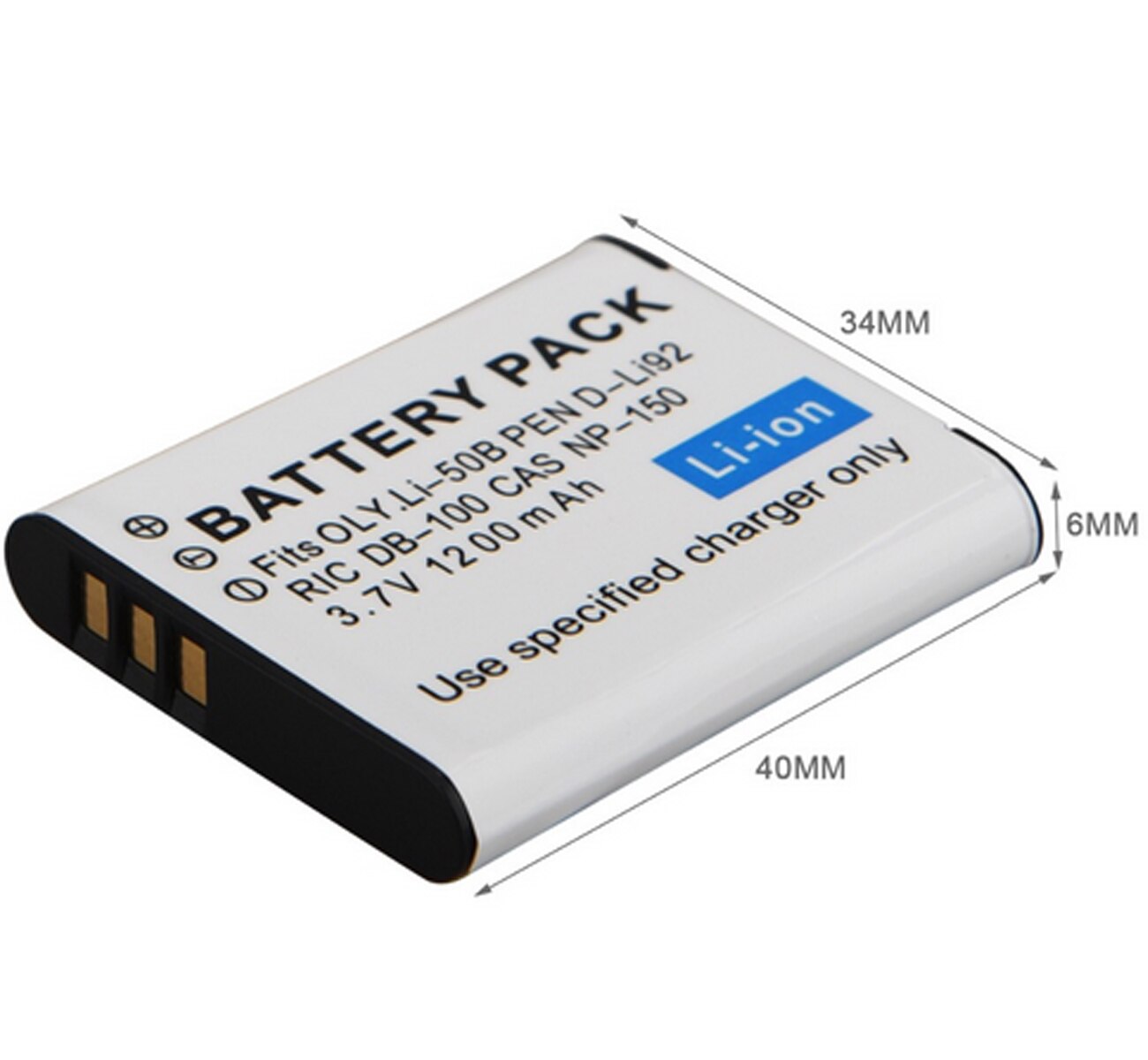 Rechargeable Lithium-ion Battery Pack for Olympus ... – Grandado