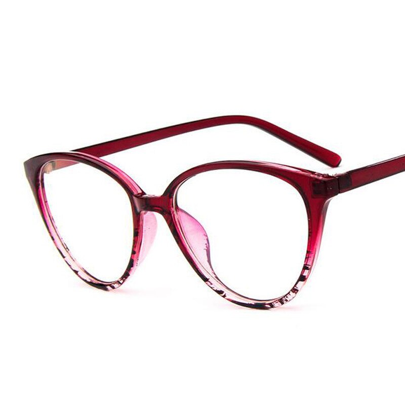 Women Cat Eye Plastic Eyeglasses Frame Men Optical Grandado