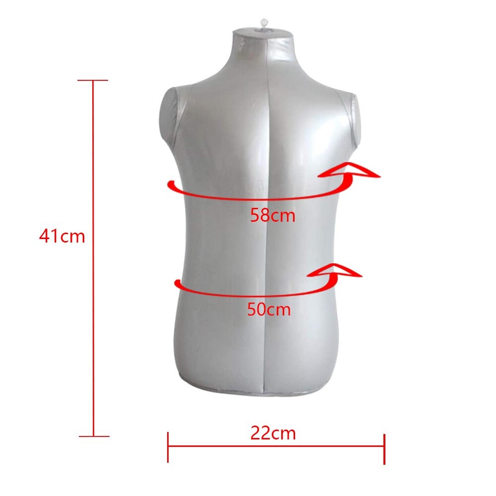 PVC 41cm Inflatable Girls Boys Kids Mannequin Bust... – Grandado