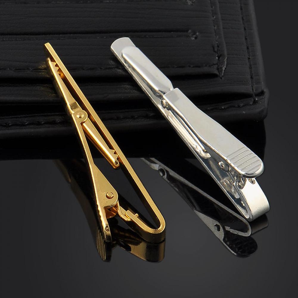 Mannen Metal Silver Gold Simple Stropdas Tie Bar S... – Vicedeal