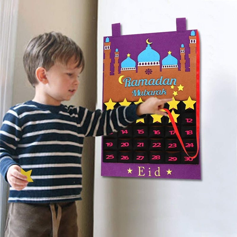Ramadan Calendar Eid Mubarak Hanging Countdown Cal... – Vicedeal