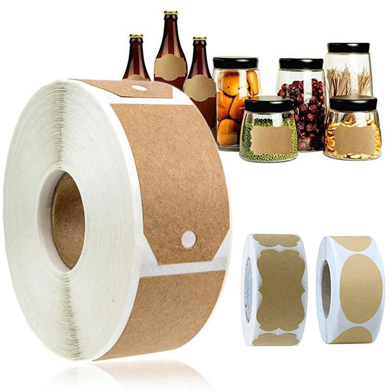 300Pcs Natuurlijke Blank Label Stickers Fles Potje... – Vicedeal