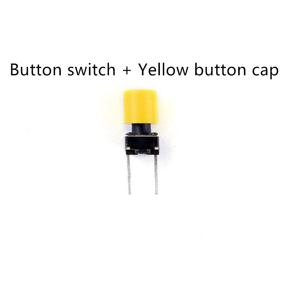 20Pcs 6*6*5 mm Switch With Color Cap Tactile Push ... – Grandado