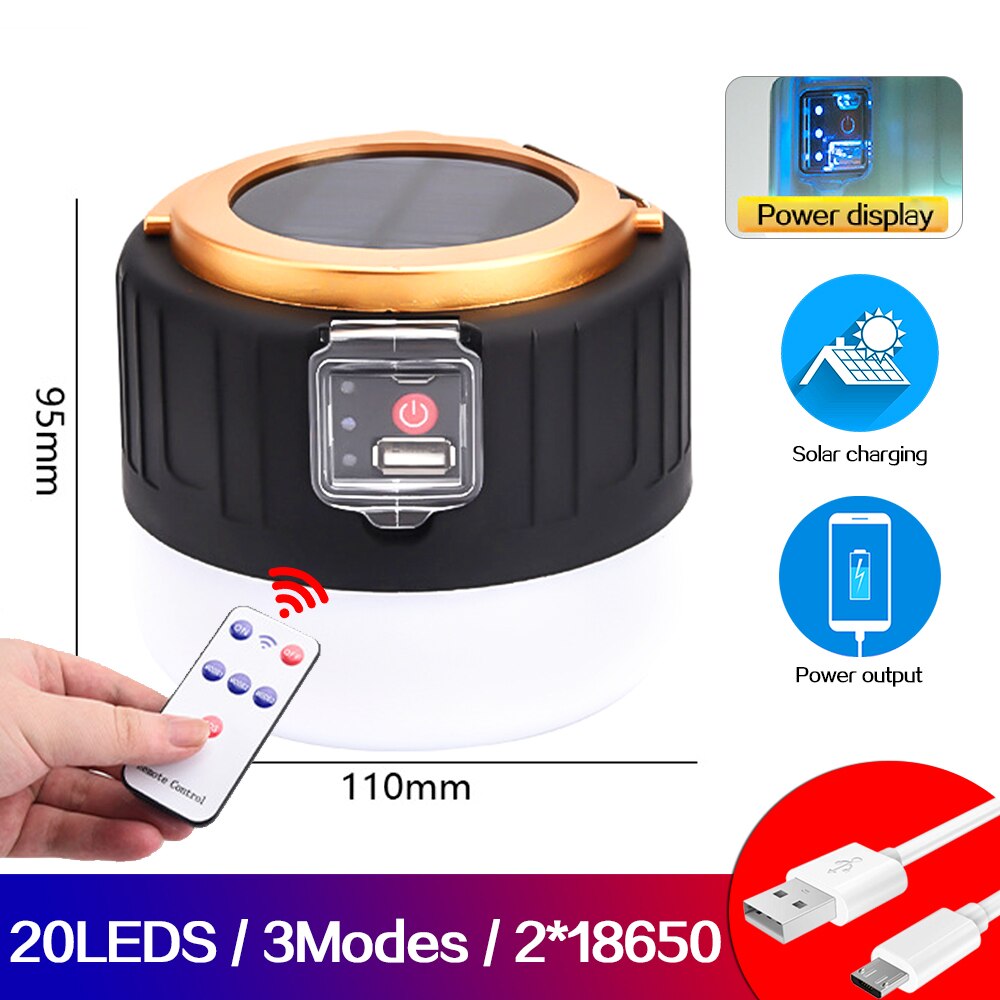 Portable LED Solar Charging Lamp Energy saving Bul... – Grandado