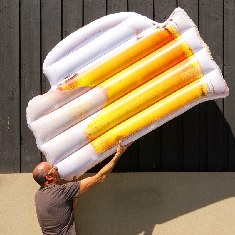 182cm Beer Mug Swimming Float Summer Ice Beer Swim... – Vicedeal