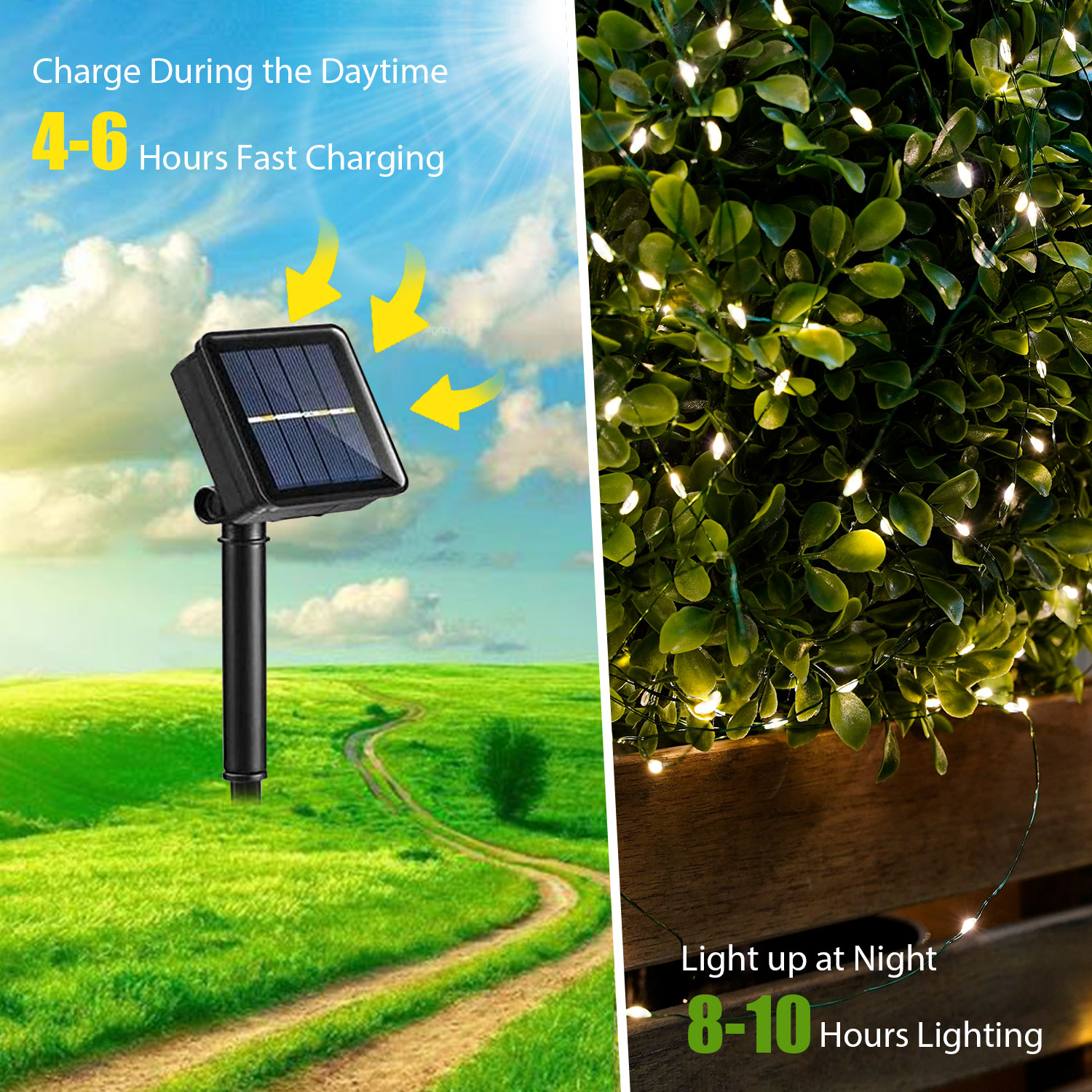 1000 Leds Backyard Solar Outdoor String Lights Ins... – Vicedeal