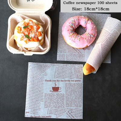 20/100 Pcs Oil-Proof Wax Paper Food Wrapper Paper ... – Grandado