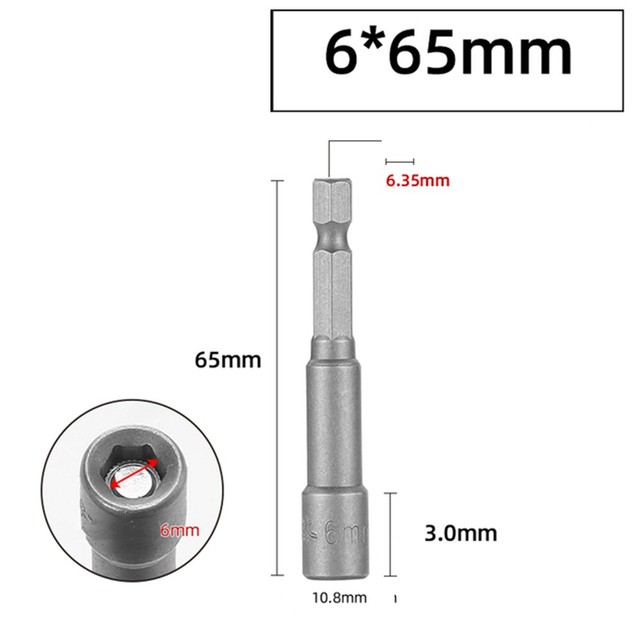 Impact Socket Magnetic Nut Screwdrive Power Nut Dr... – Grandado