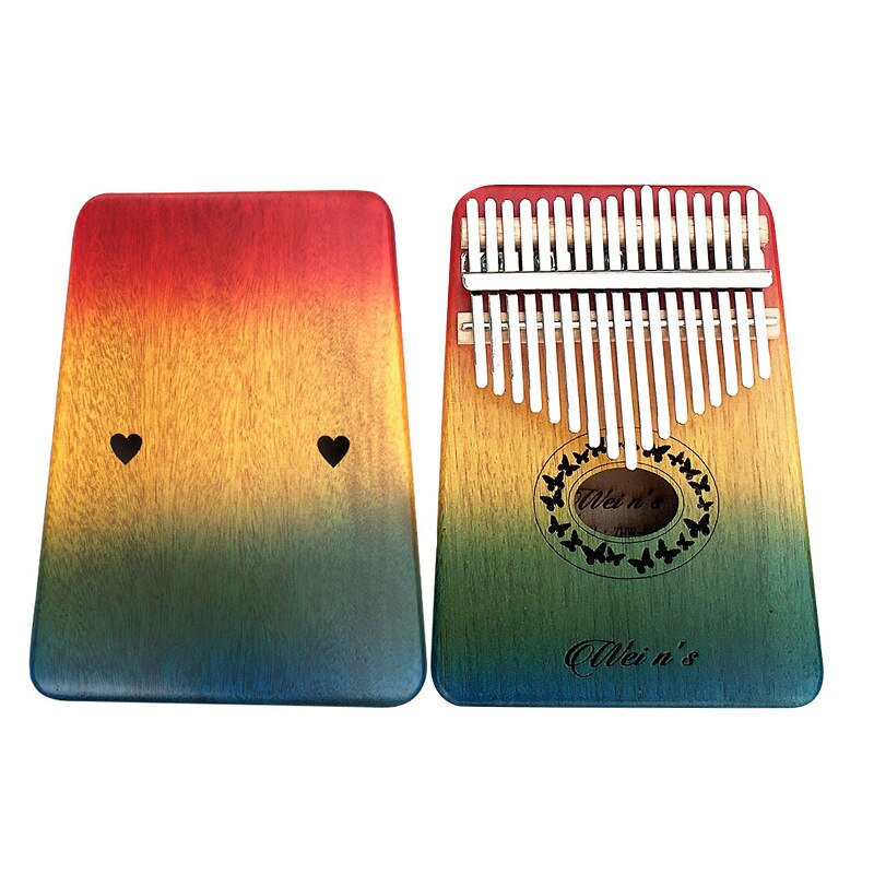 Kalimba 17 Keys Thumb Piano Handguard Wood Mahogan... – Grandado