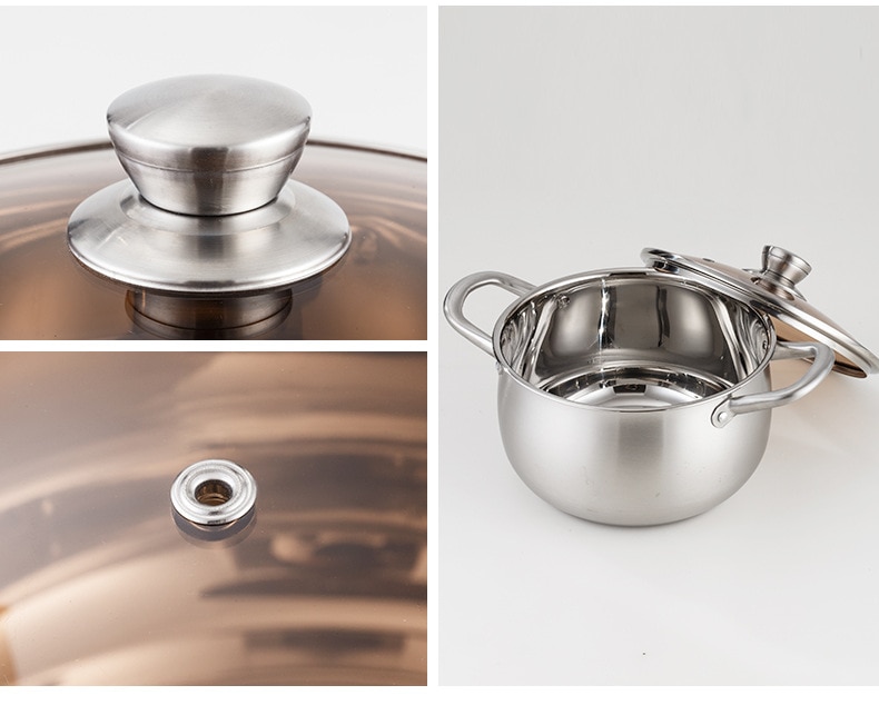 Curved Stainless Steel Modern Compound Soup Pot So... – Grandado