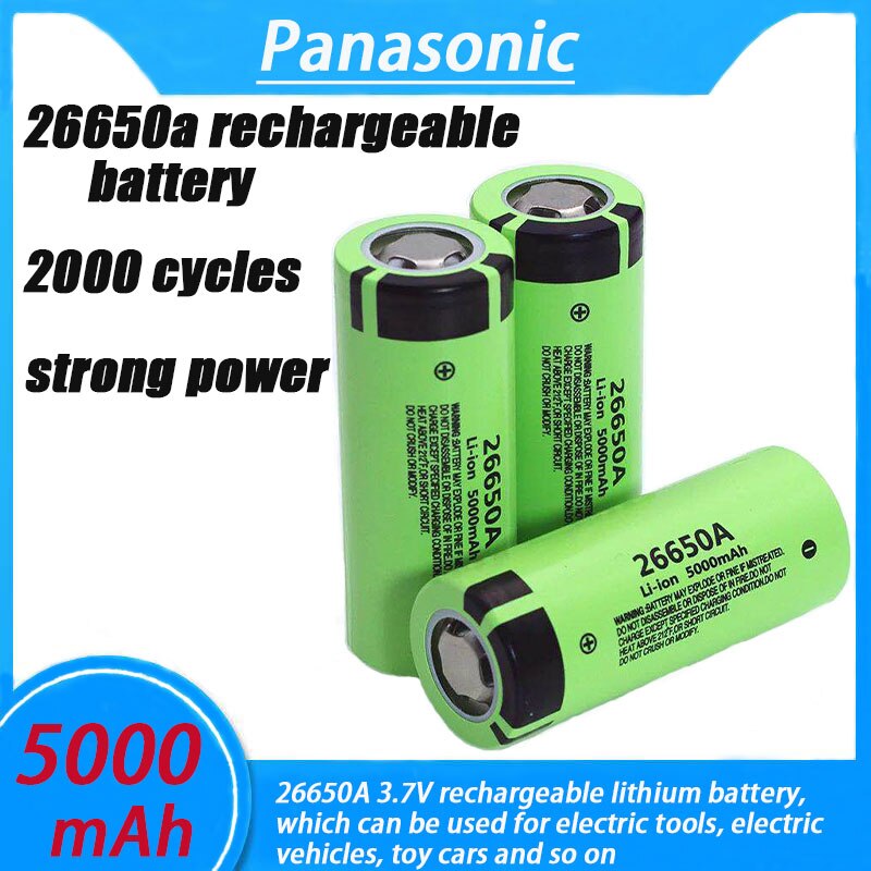 1-10PCS Original Panasonic 26650A 26650 5000mah 3.... – Grandado