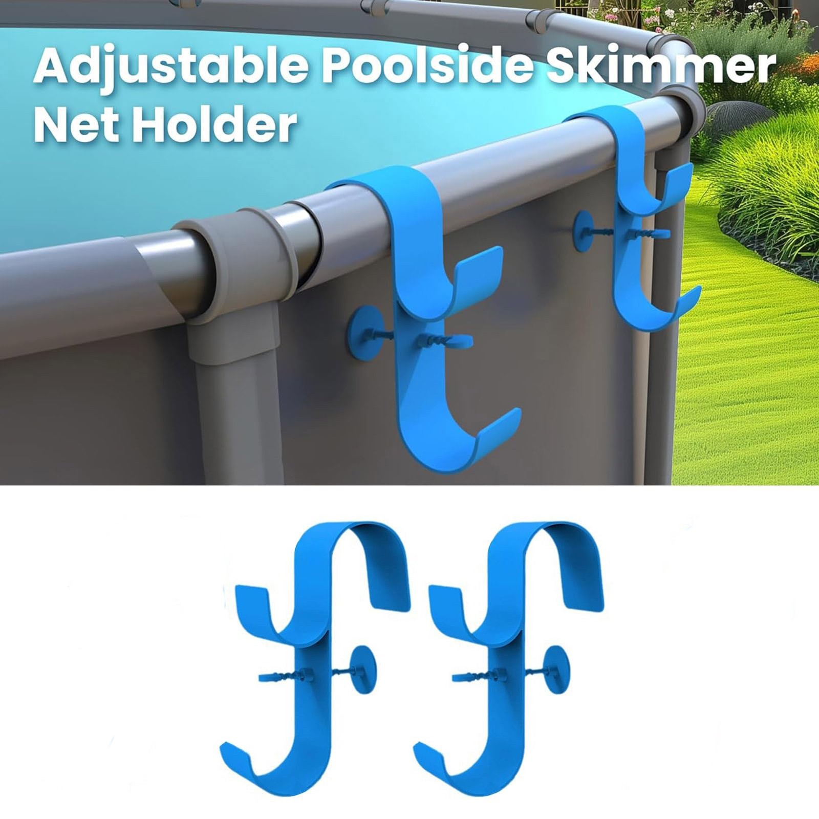 Pool Pole Hanger Pool Deck Accessories With Double... – Grandado