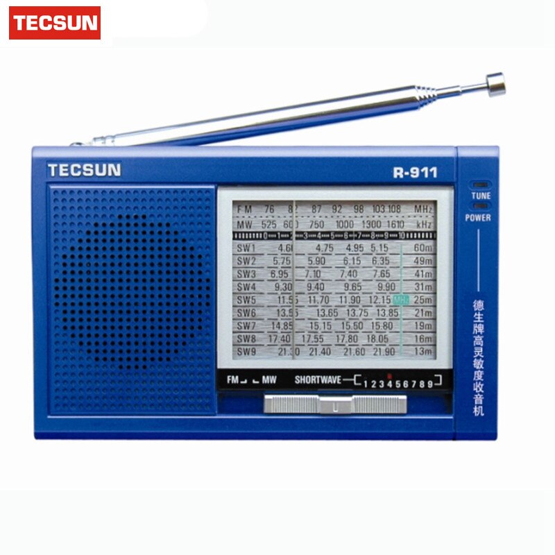 Tecsun R-911 Radio World Band Radio Receiver Multi... – Grandado