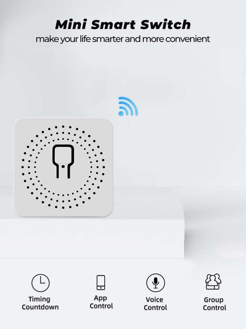 Tuya Smart Switch 16A 2-Weg Control Timer Wifi Dra... – Vicedeal