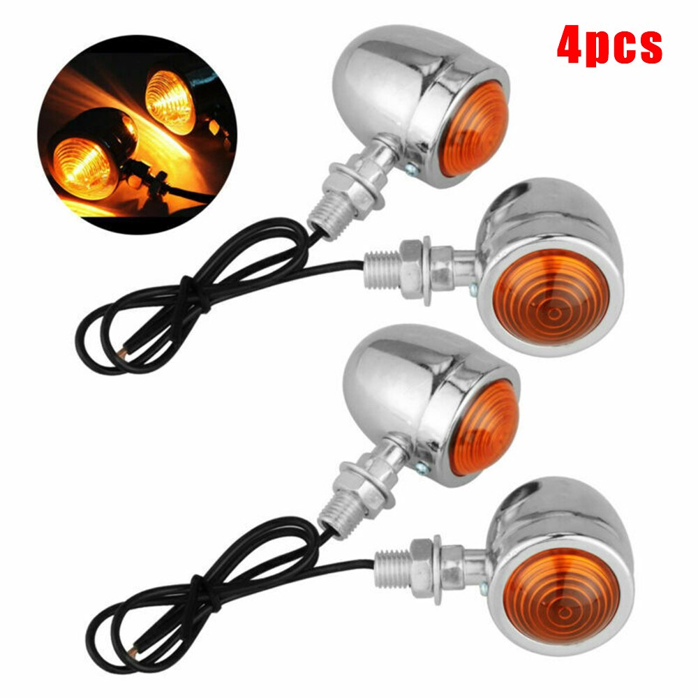 4 stücke 12V Motorrad Bullet Blinker Lichter Blink... – Grandado