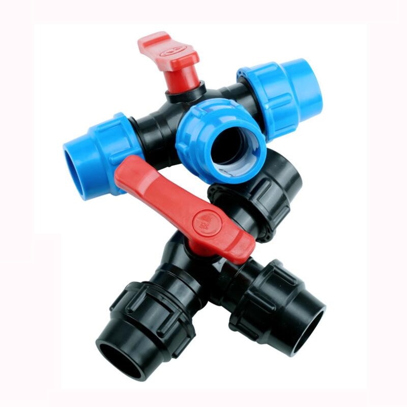 25mm Plastic Core Ball Valve T Type 3 Ways Blue Bl... – Grandado
