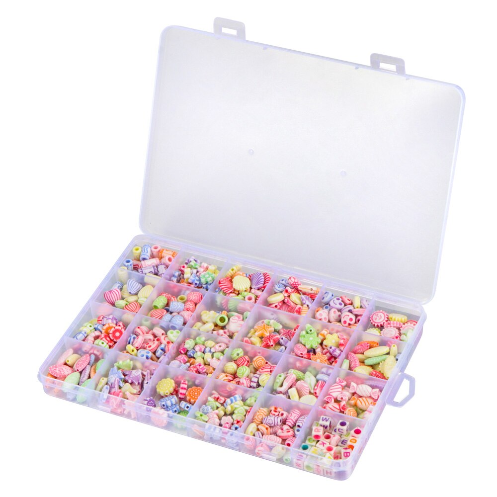 DIY Children Beaded Toys Set Mixed Color Beads Pea... – Vicedeal