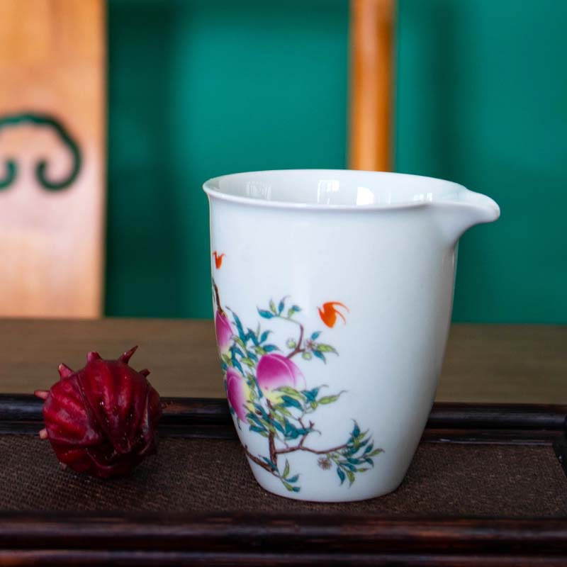 200ml Retro Longevity Peaches Justice Cup Hand Pai... – Grandado