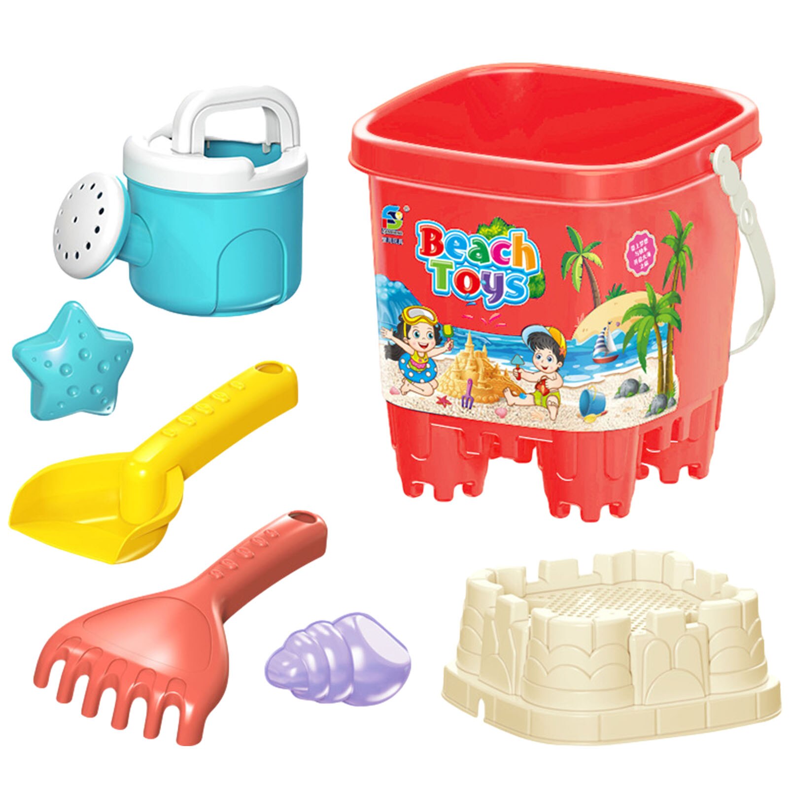 7PCS/set Sand Playing Toys Kids Beach Tools Set Wa... – Grandado