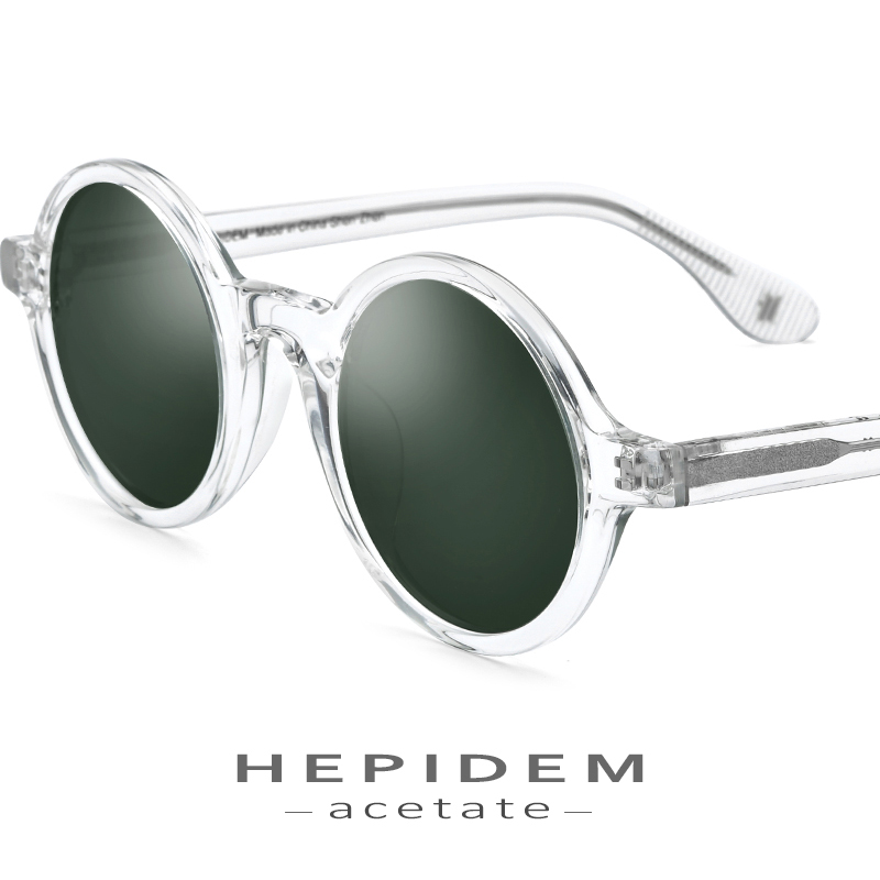 HEPIDEM Acetate Vintage Polarized Sunglasses Men G... – Grandado