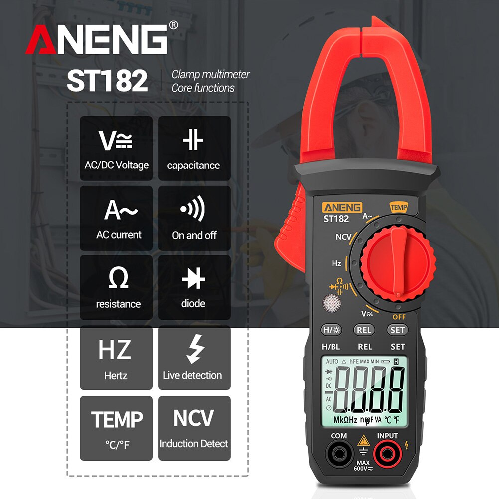 ST182 Digital Clamp Meter Multimeter Clamp Ammeter... – Vicedeal