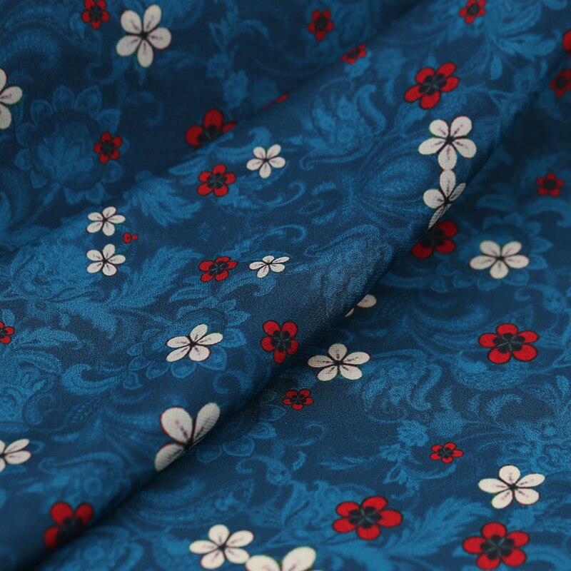 114cm wide printed silk fabric rice digital printi... – Grandado