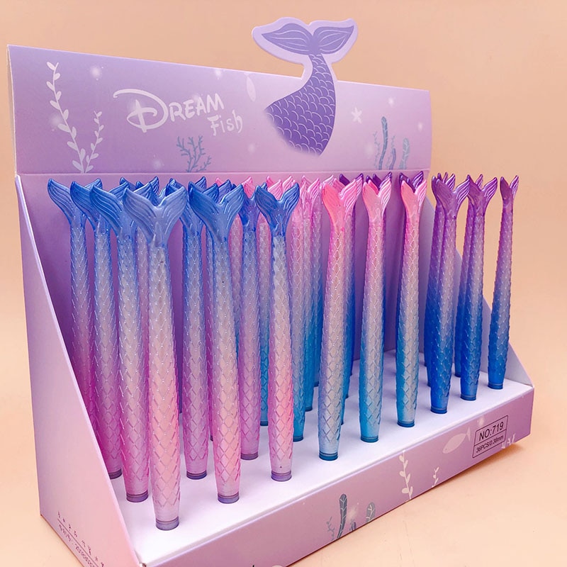 1 Pc Kawaii Gradiënt Gel Pennen Leuke Mermaid Penn... – Vicedeal