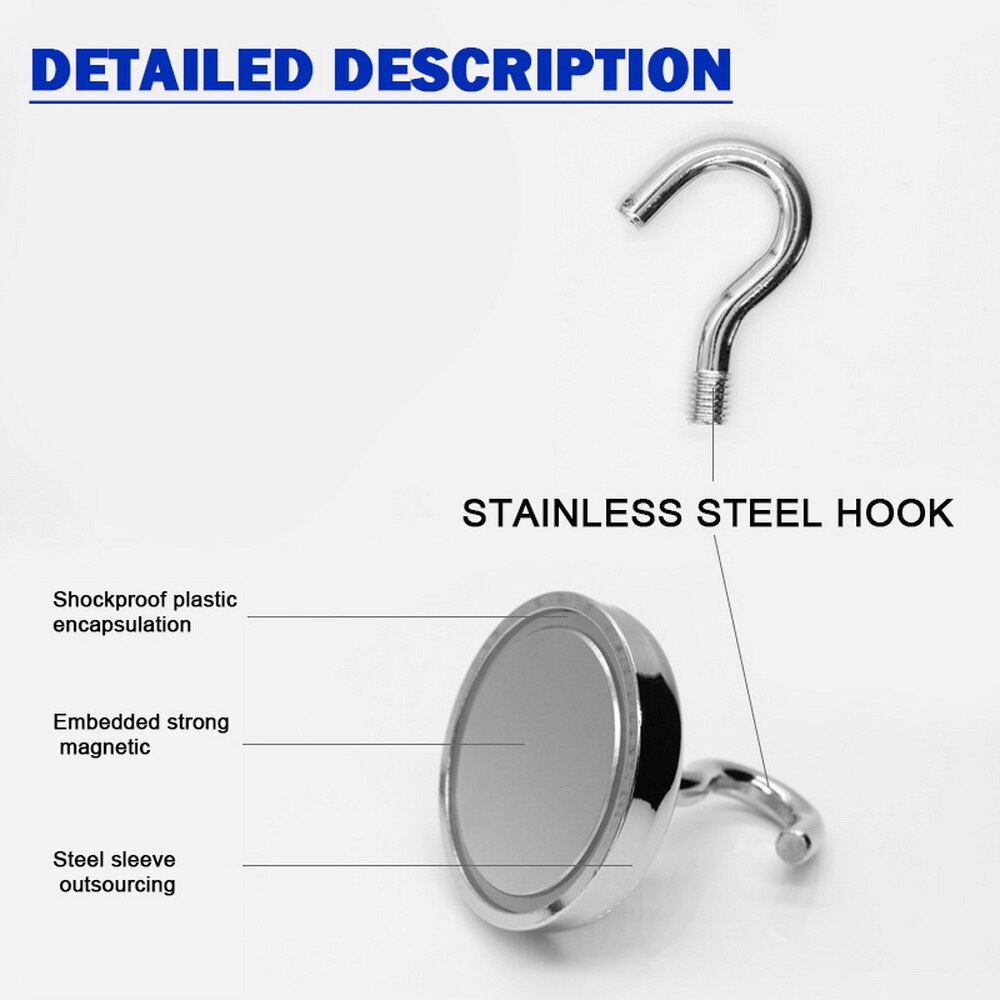 Big Size Strong Neodymium Magnet Hooks Dia42/48/60... – Grandado