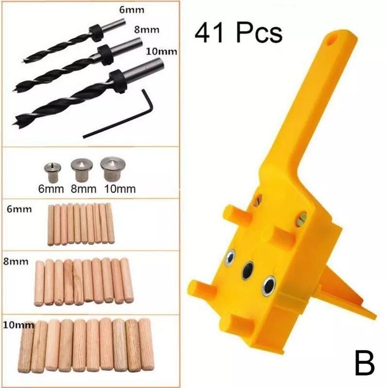 Wood Doweling Jig Plastic Handheld Pocket Hole Dri... – Grandado