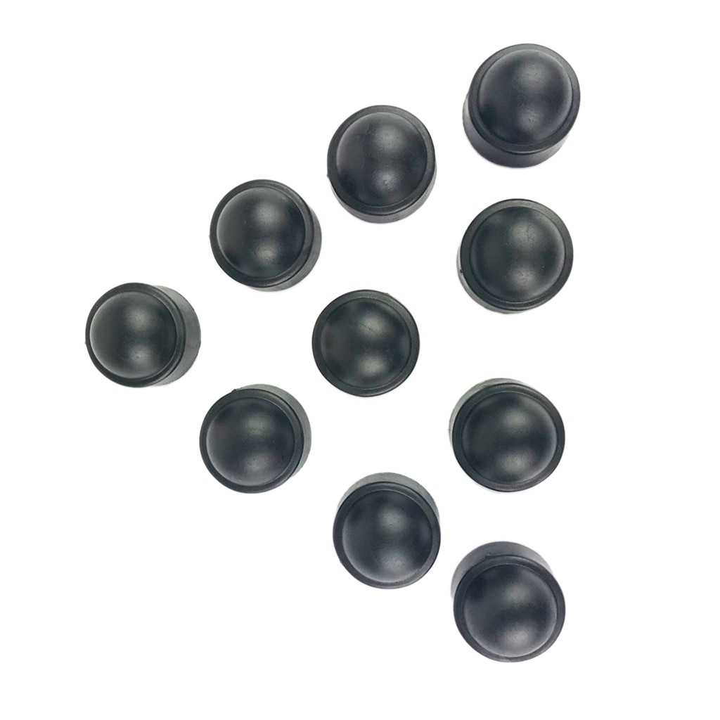 Black 10Pcs 25mm Plastic M12 Car Wheel Nut Screw C... – Grandado