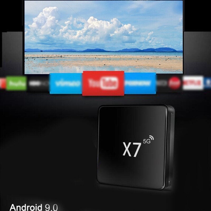X7 TV Box 4GB+32GB Quad Core Dual Band 2.4G/5G Med... – Grandado