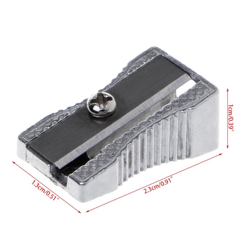 Metal Pencil Sharpener Bevelled Single Hole Pencil... – Grandado