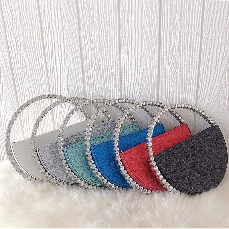 Colour Diamond Circular Women Party Evening Bag Cl... – Vicedeal