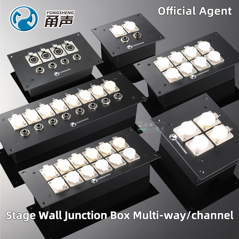 XLR A1 2 Wall Audio Junction Box 2 4 6 8 10 Channe... – Vicedeal