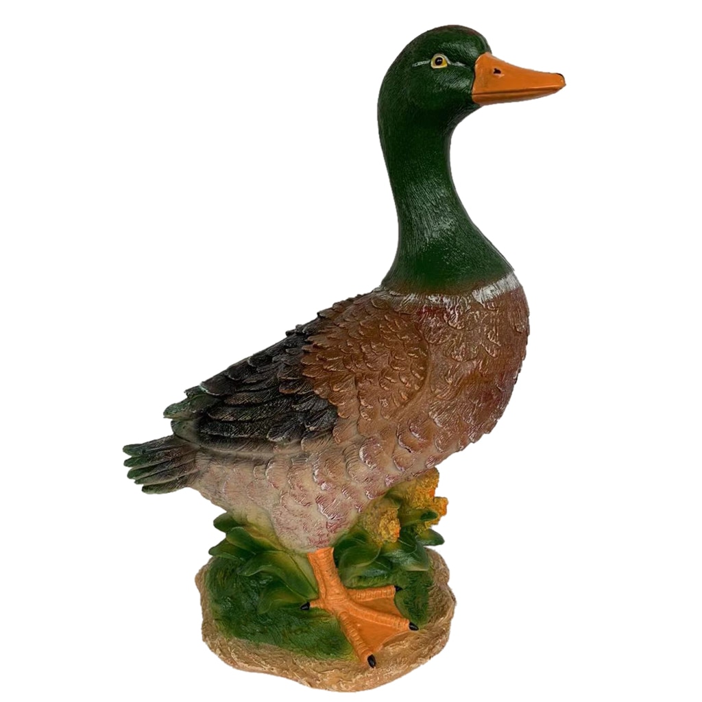 Garden Decor Outdoor Resin Duck Statue Lifelike Du... – Grandado
