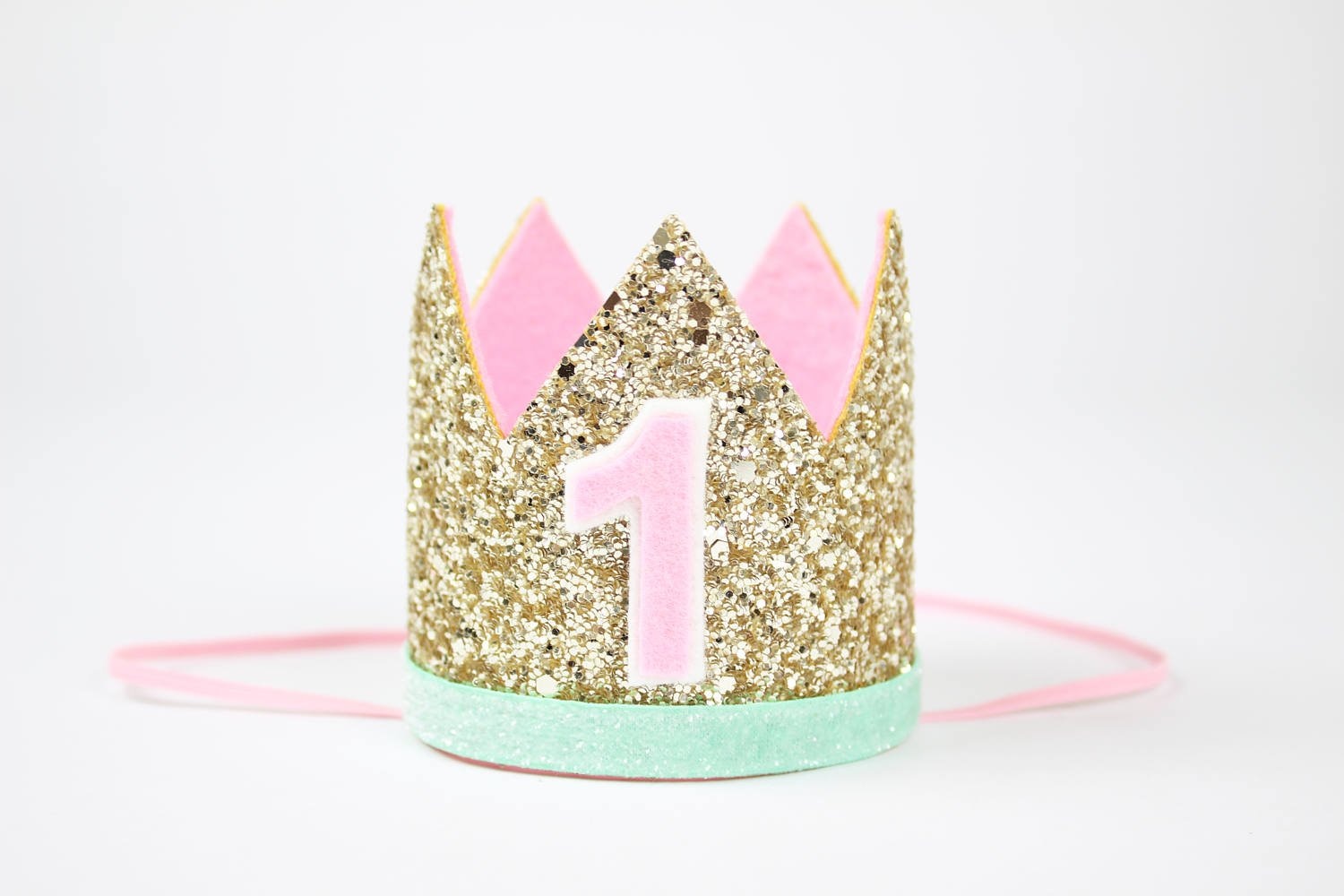 1st Birthday Hat First Birthday Crown Glitter Birt... – Grandado